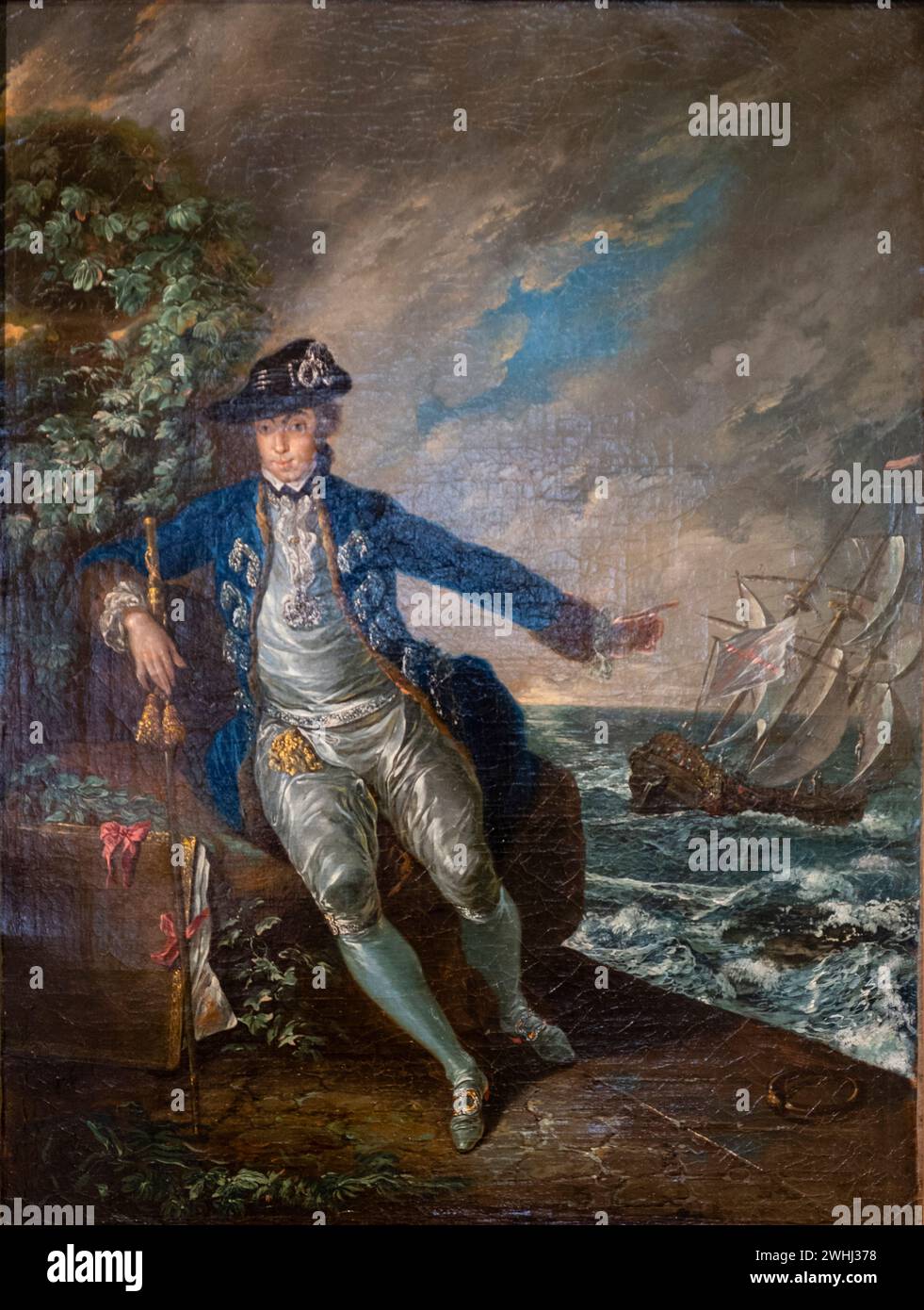 self-portrait of the painter, Luis Paret y Alcazar, 1780, oil on paper ...
