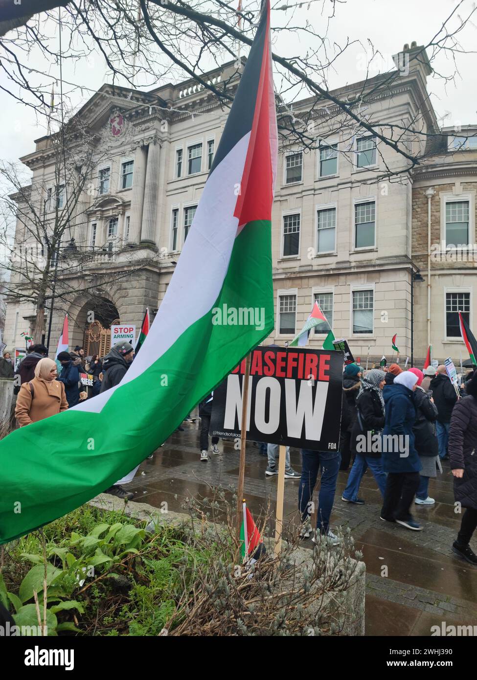 Maidstone Kent UK 10th February 2024 Stop Arming Israel Protest at ...