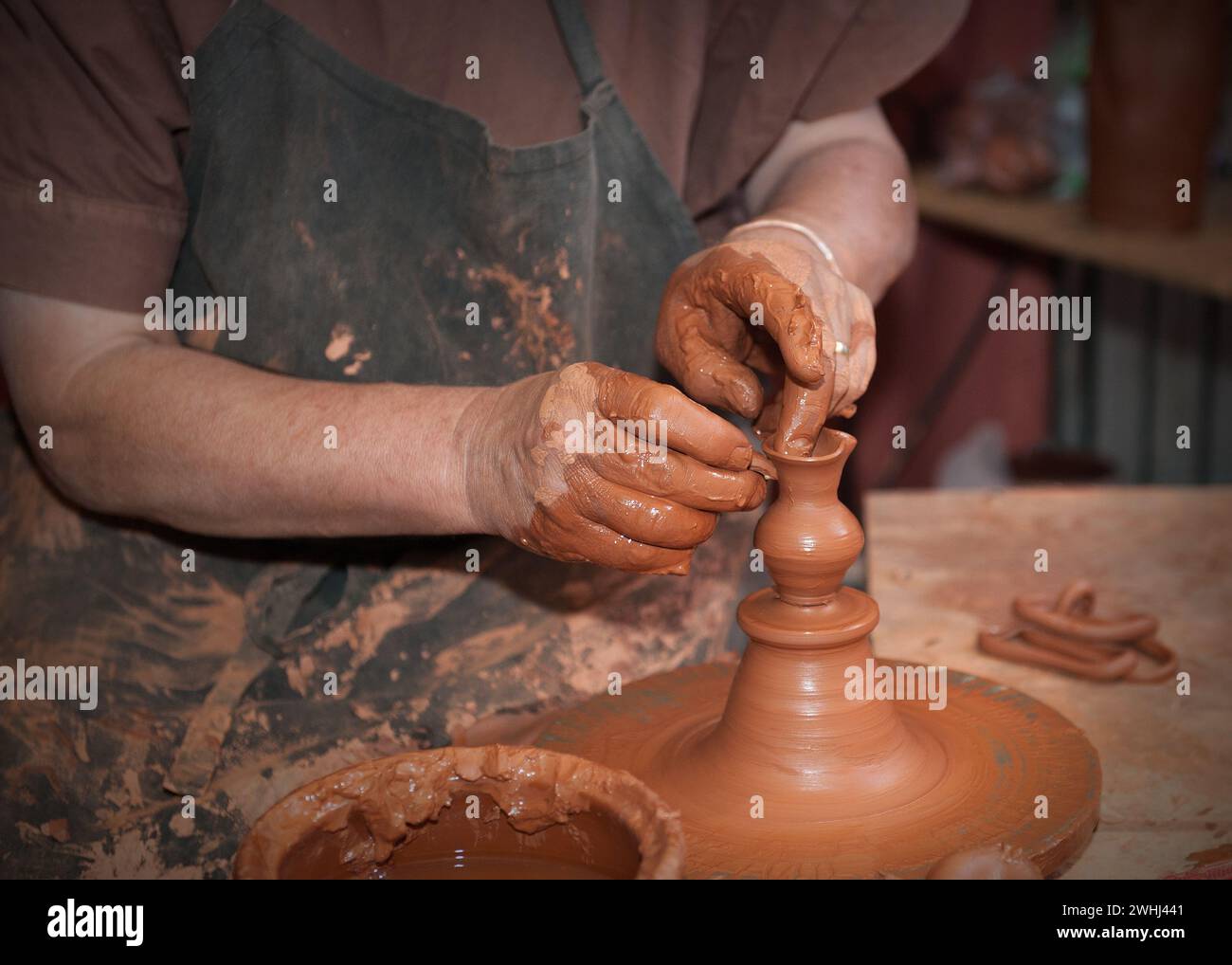 Clay lump on wheel hi-res stock photography and images - Alamy