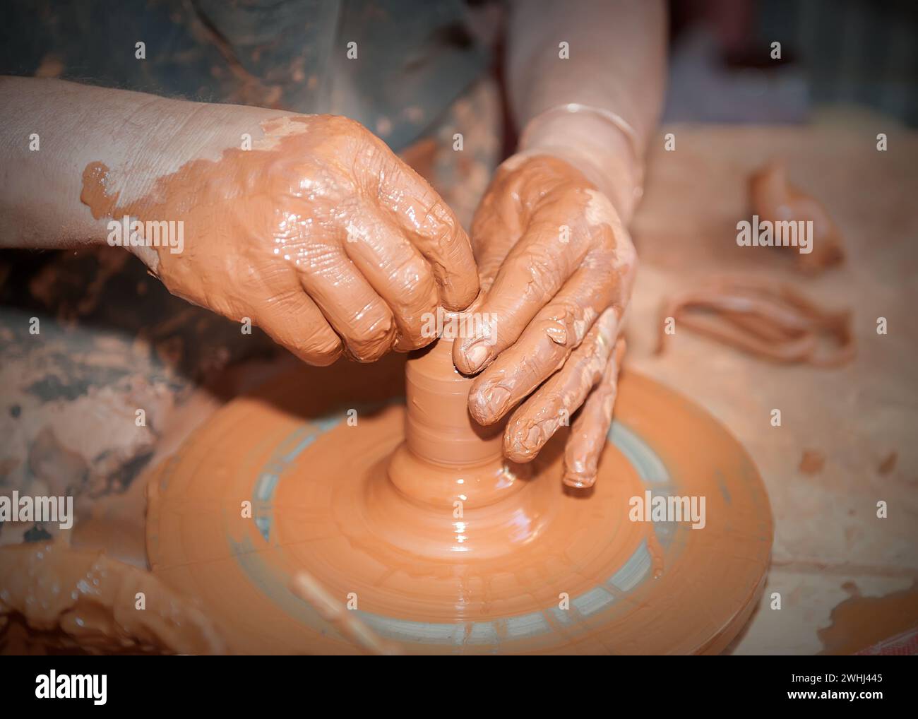 Clay lump on wheel hi-res stock photography and images - Alamy