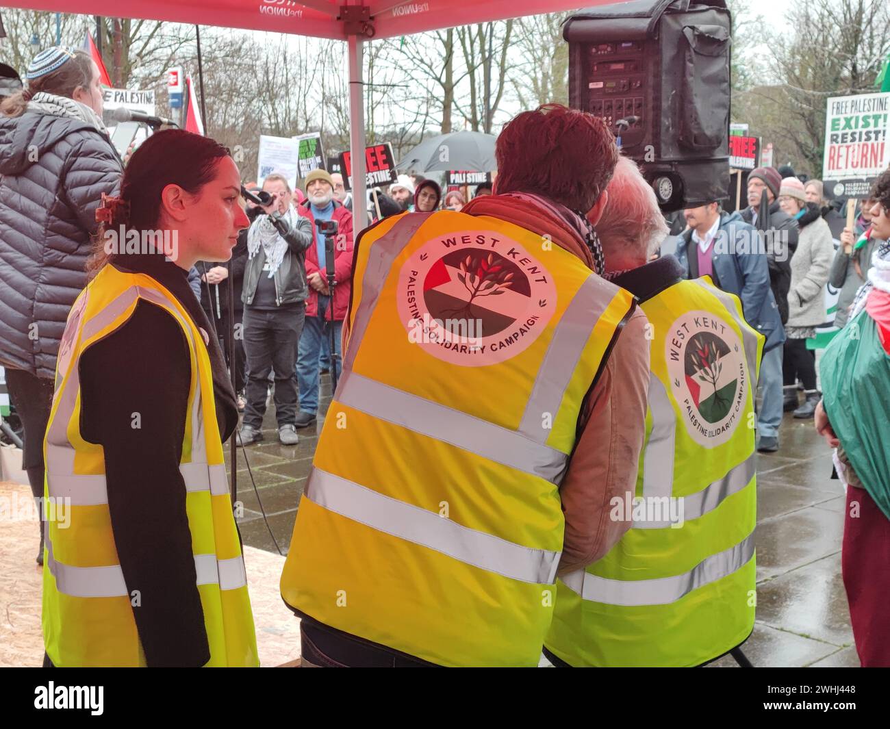 Maidstone Kent UK 10th February 2024 Stop Arming Israel Protest at ...