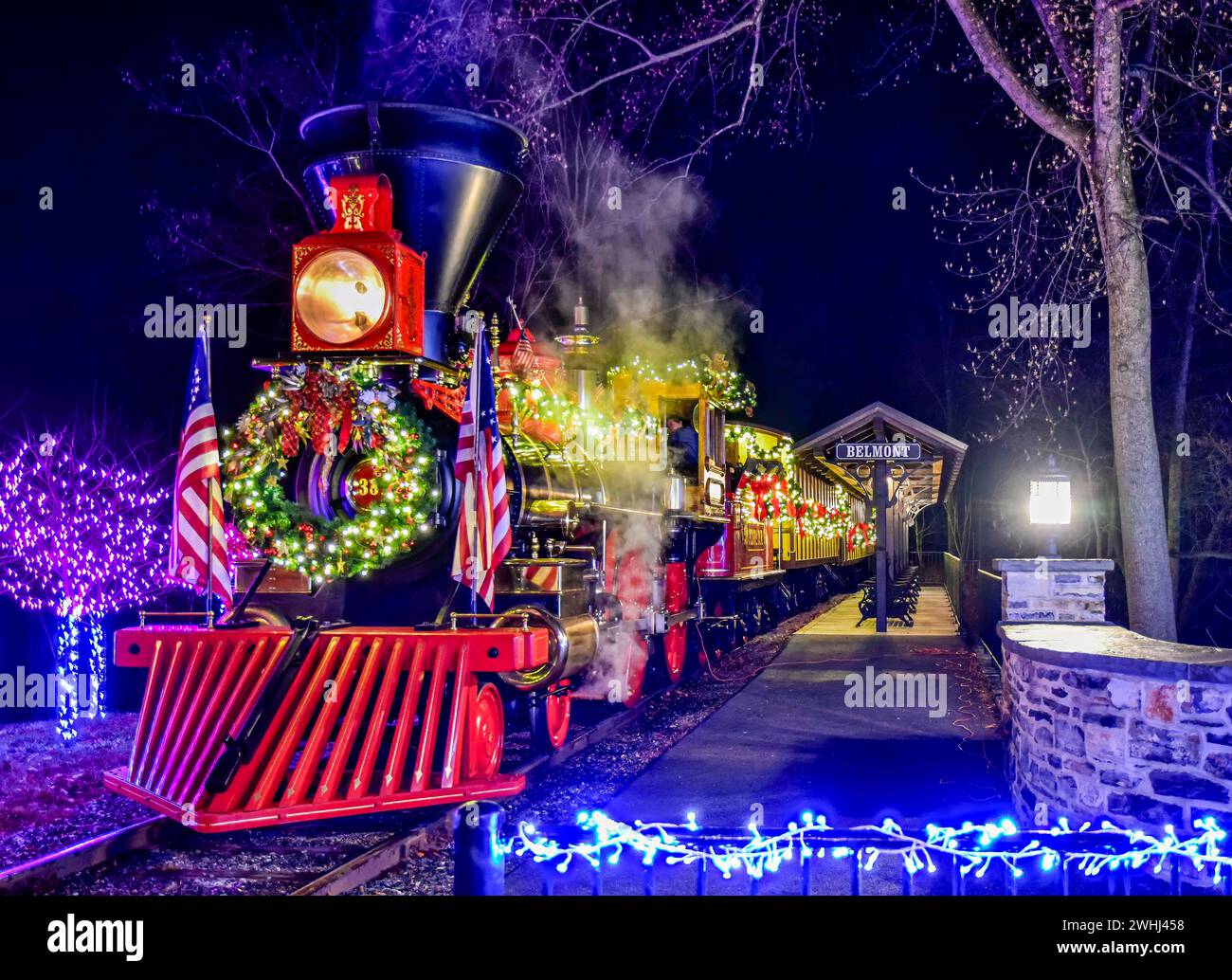 Decorated steam locomotive hi-res stock photography and images - Alamy