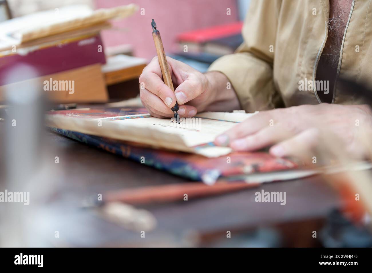 Writing on parchment hi-res stock photography and images - Alamy