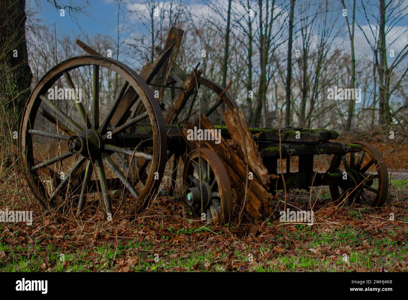 An old farm wagon . Germany Stock Photo - Alamy