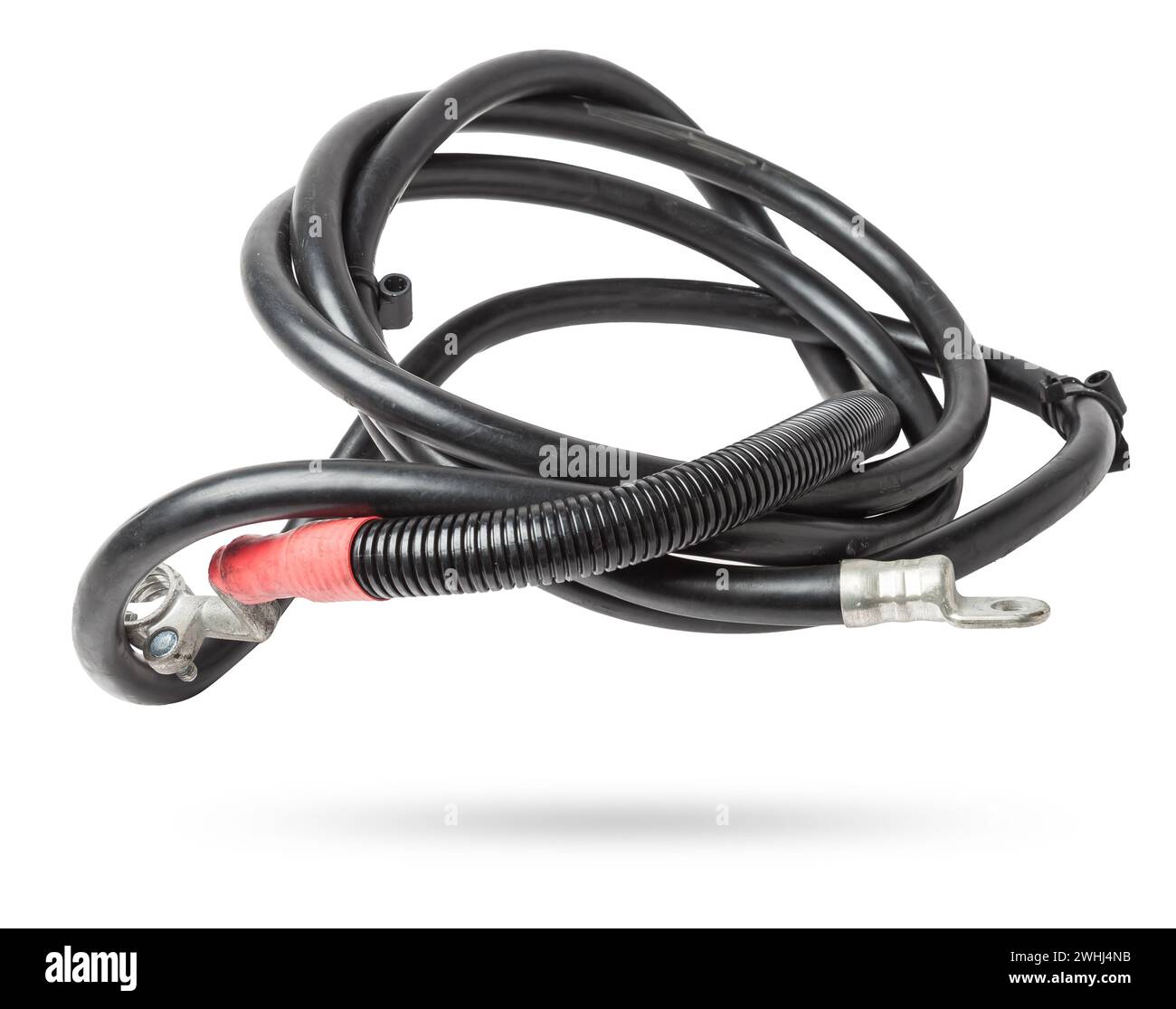 Automotive wiring harness with negative battery terminal and squib for ...