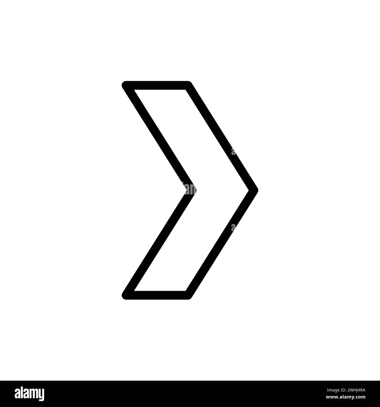 direction arrow outline vector Stock Vector Image & Art - Alamy