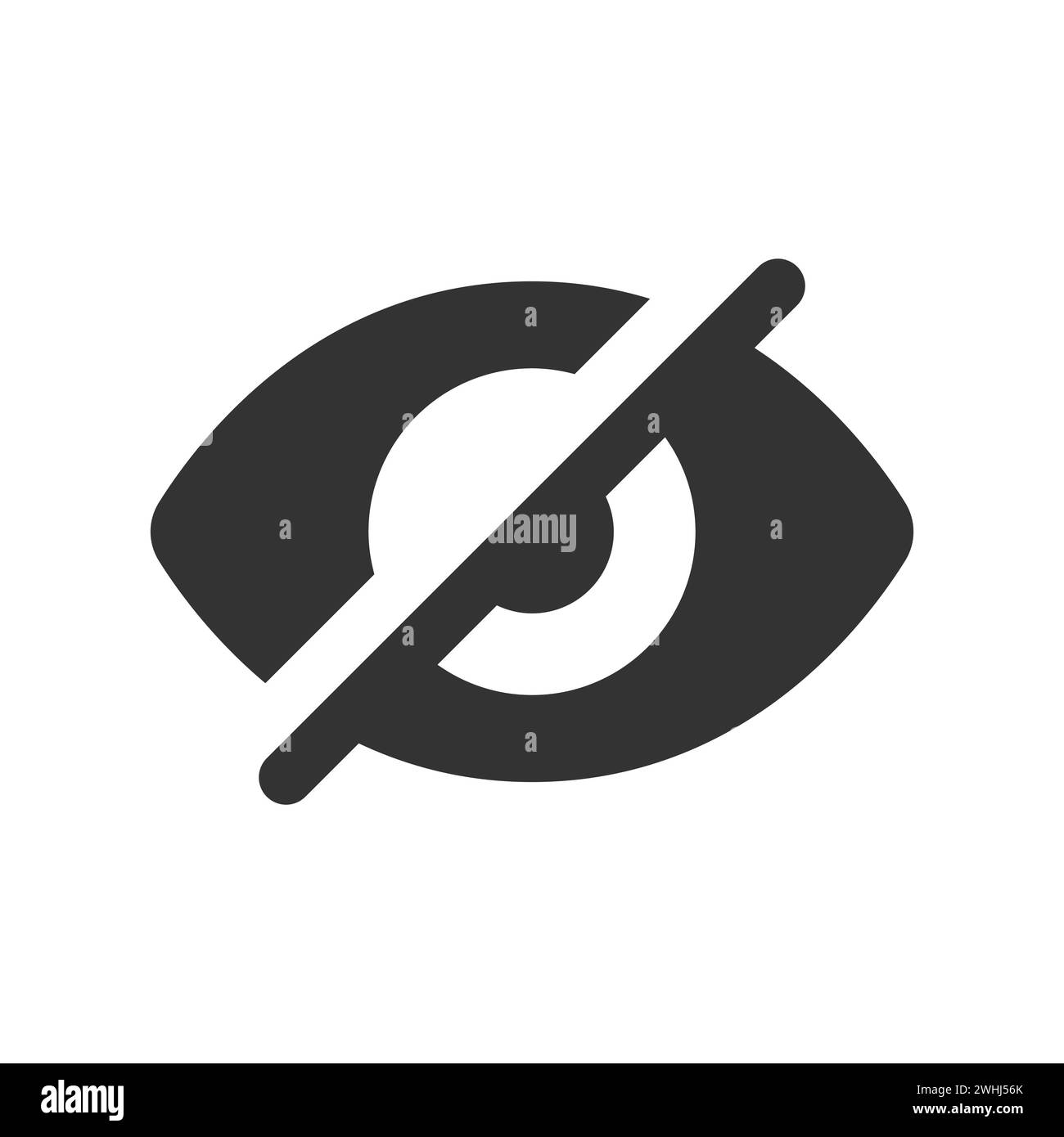 Hide Password Glyph Vector Stock Vector Image And Art Alamy