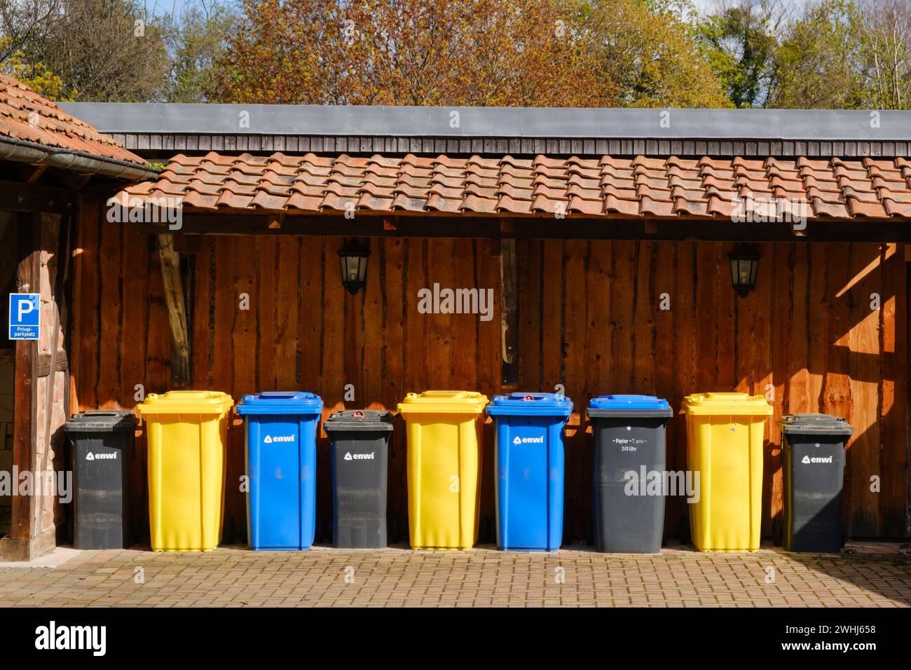 Conatiner for waste sorting Stock Photo - Alamy