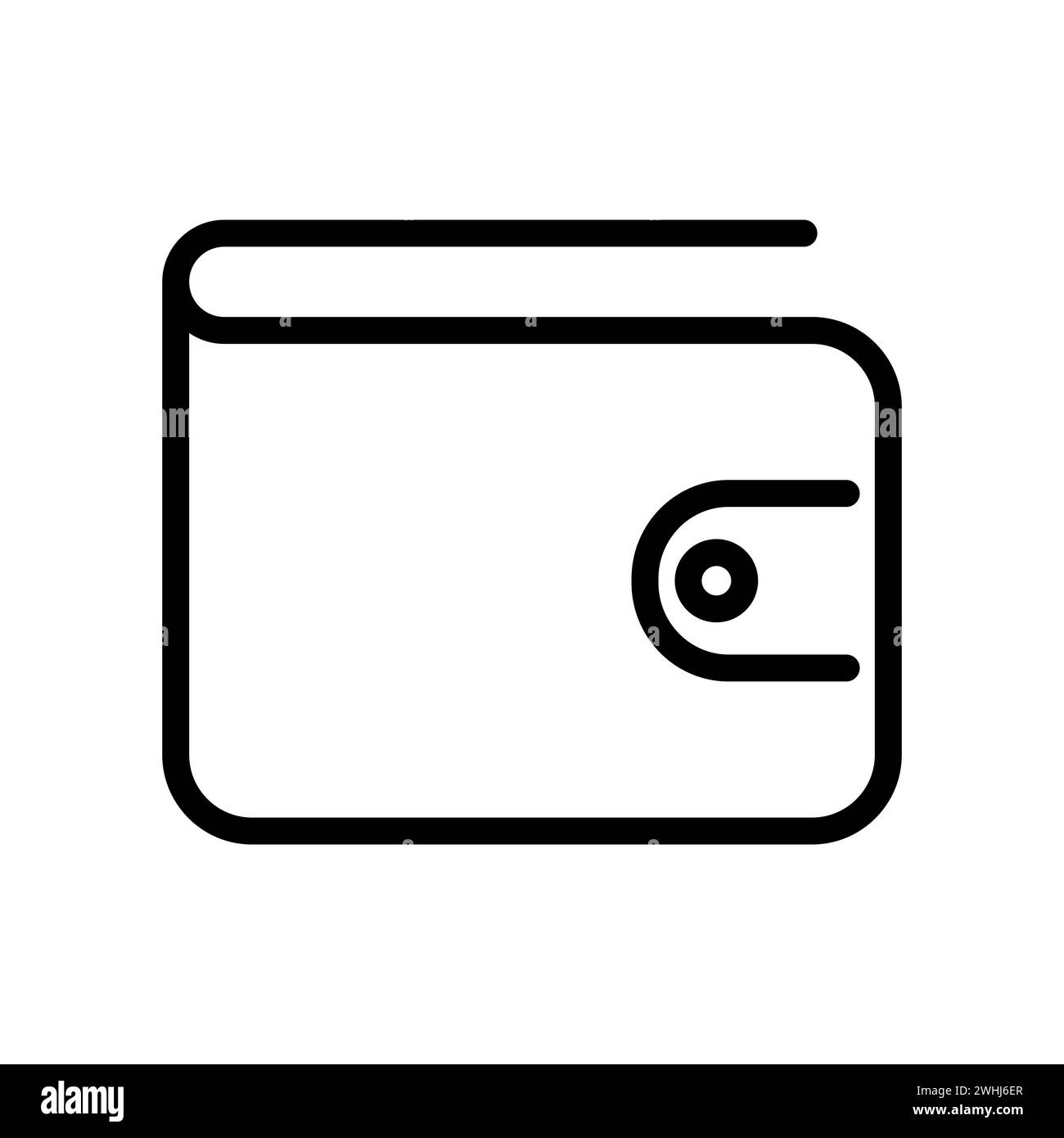 wallet outline vector icon Stock Vector Image & Art - Alamy