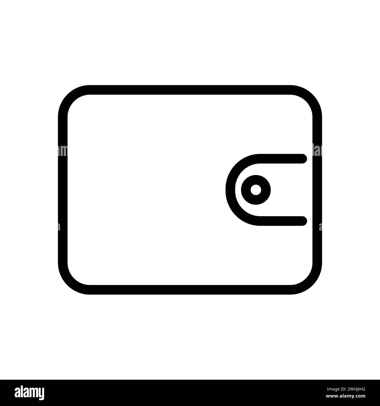 wallet outline vector icon Stock Vector Image & Art - Alamy