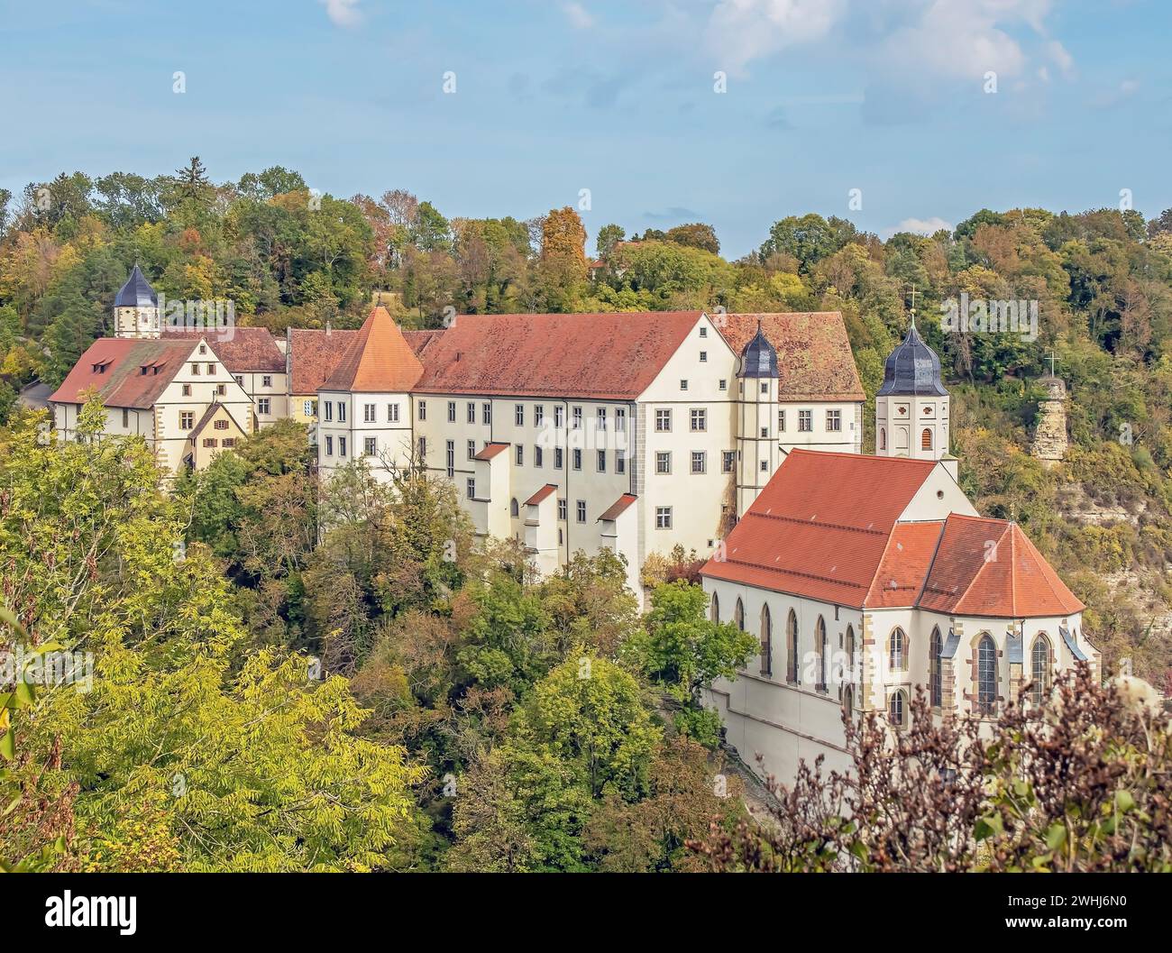 Haigerloch Castle Church and Castle, Zollernalb District Stock Photo ...
