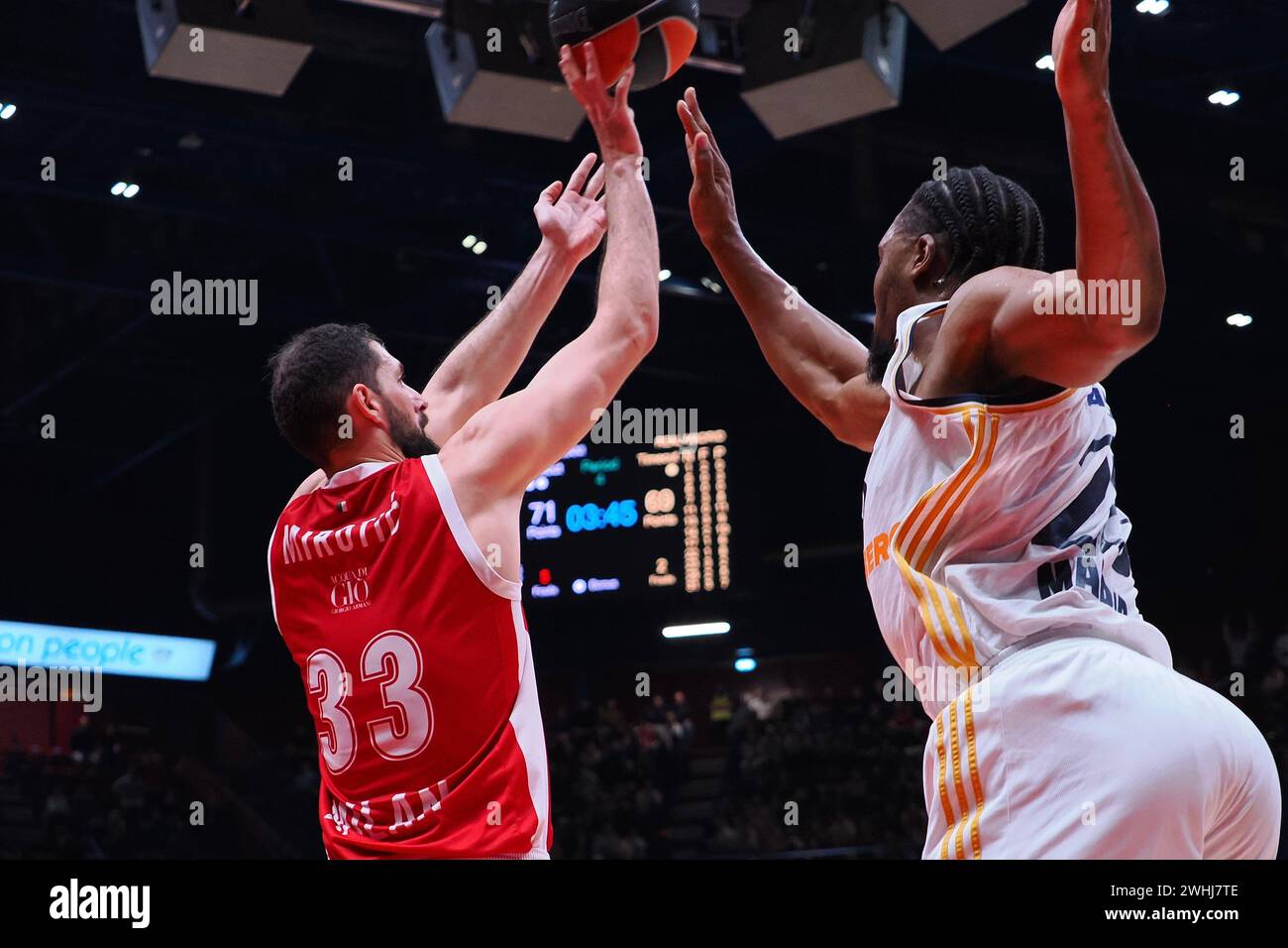 Milan, Italy. 08th Feb, 2024. Nikola Mirotic (EA7 Emporio Armani ...