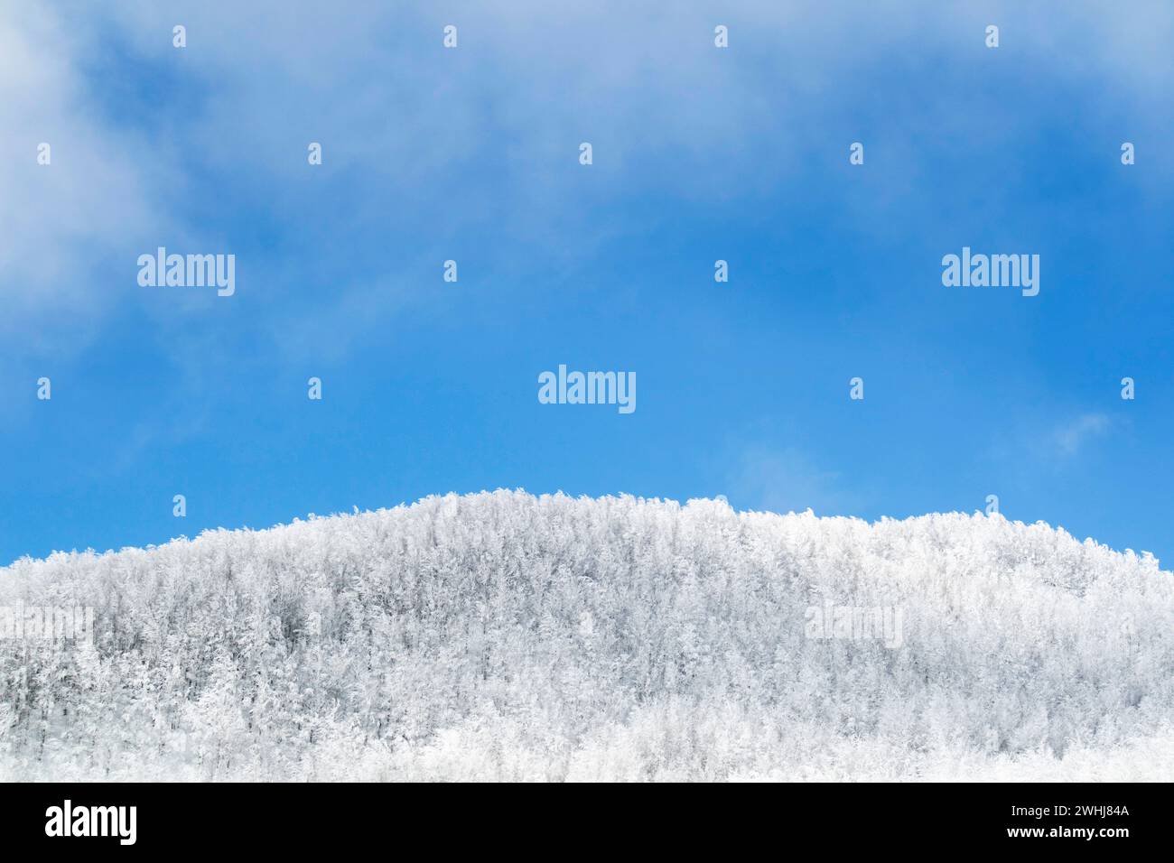 Tuscan Apennines covered with snow covered Stock Photo - Alamy
