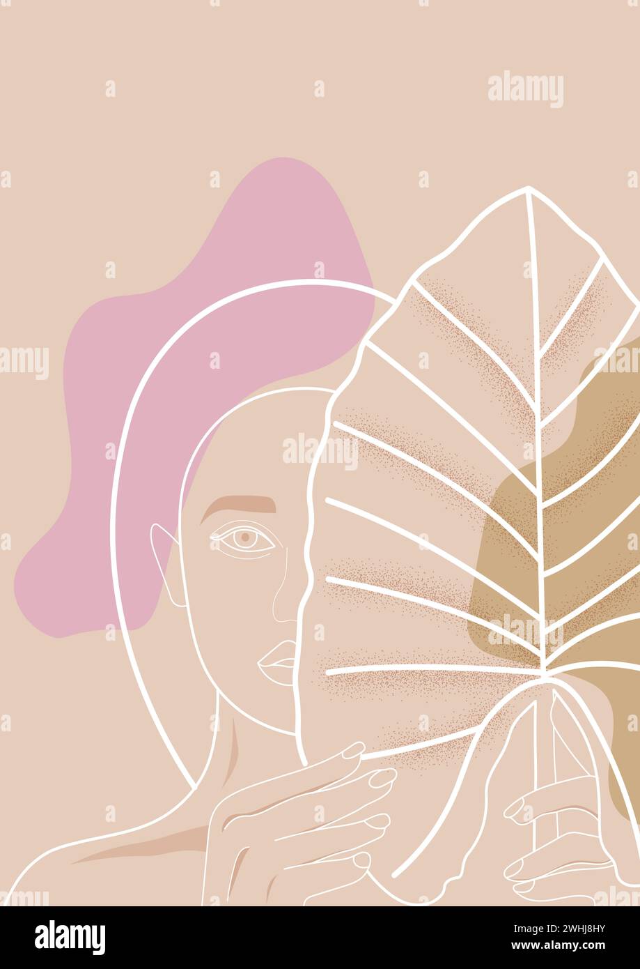 Woman one line drawing. Hand drawn outline illustration. Continuous ...