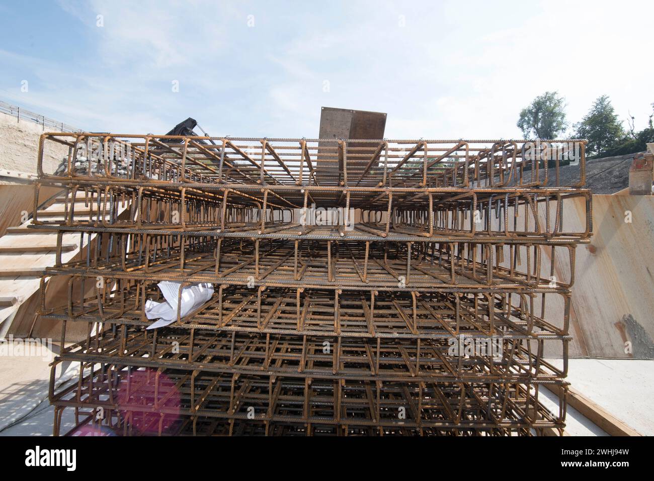 Steel in the construction industry Stock Photo - Alamy