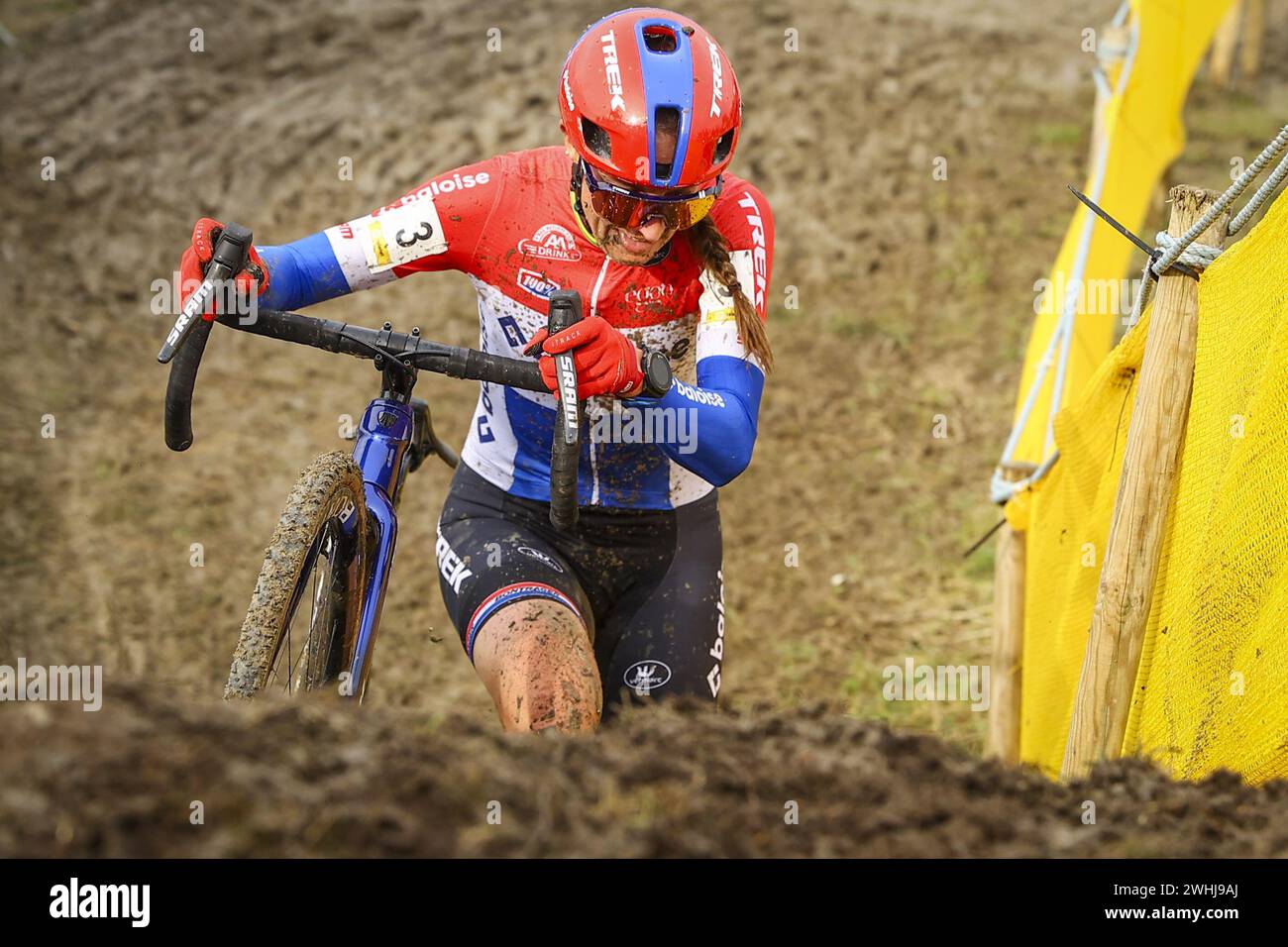 Dutch Lucinda Brand pictured in action during the women elite race of ...