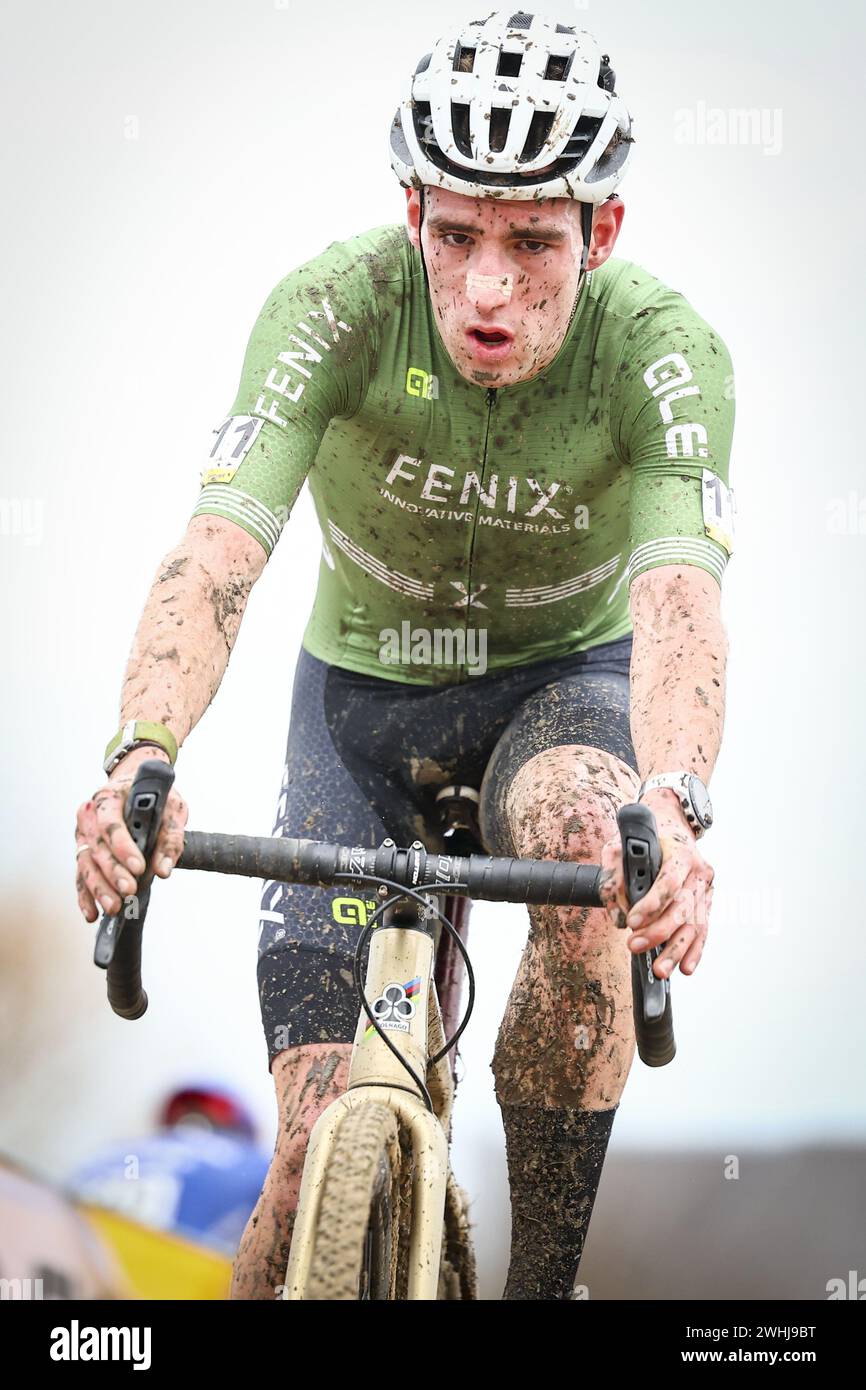 Dutch Ryan Kamp pictured in action during the men elite race of the ...
