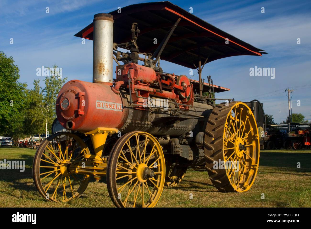 Russell steam traction engine tractor, Great Oregon Steam-Up, Antique ...