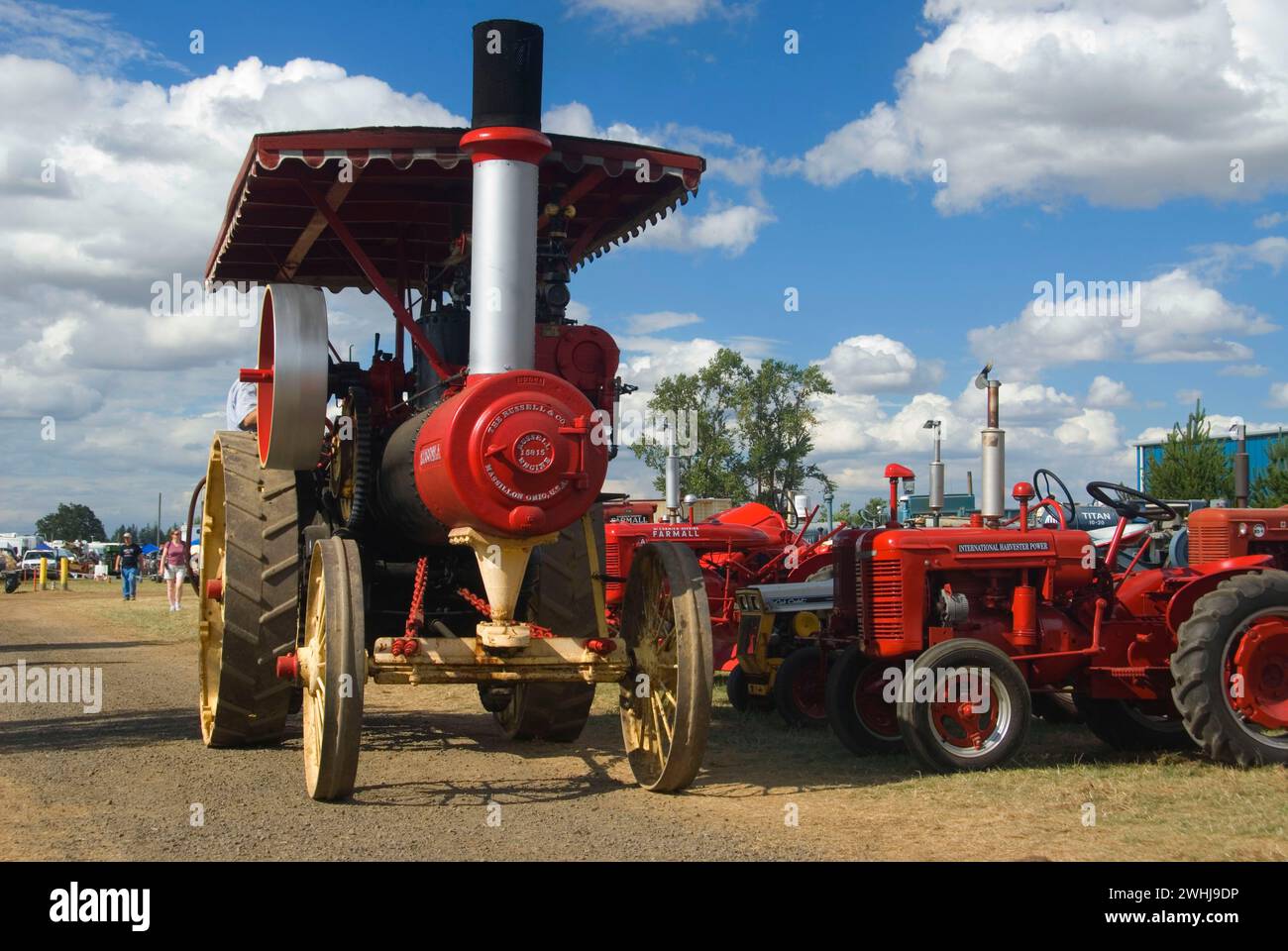 Russell steam traction engine tractor, Great Oregon Steam-Up, Antique ...