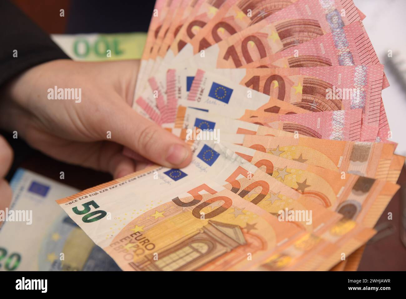 European union bills hi-res stock photography and images - Alamy
