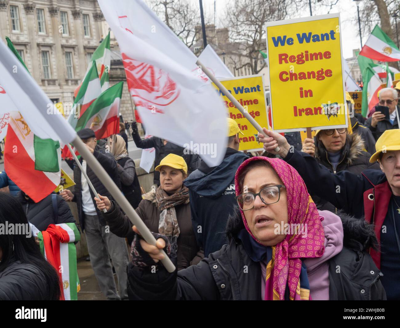 London, UK. 10 Feb 2024. 45 years after the Shah of Iran was forced ...