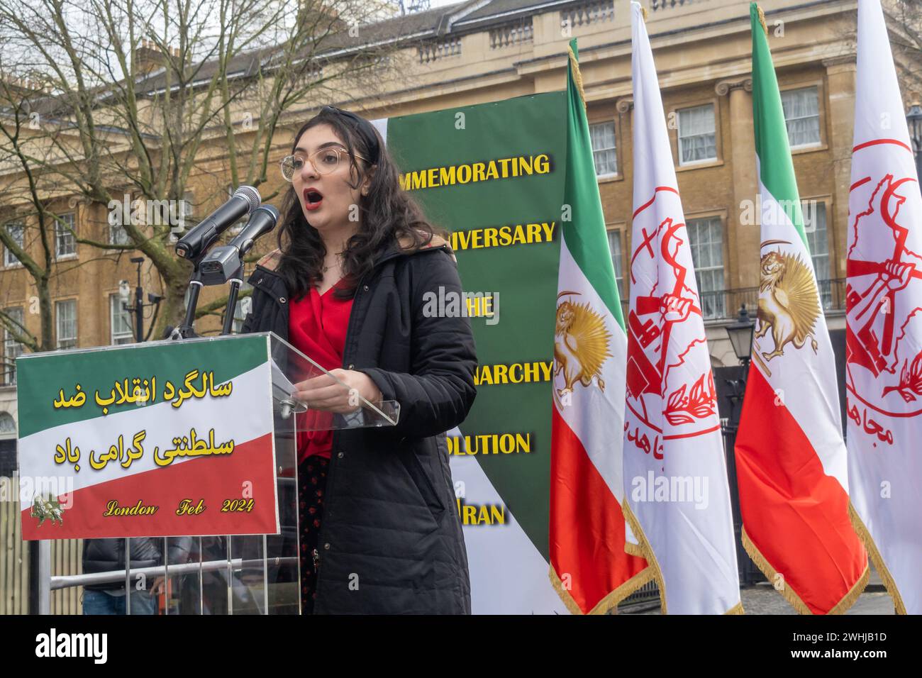 London, UK. 10 Feb 2024. 45 years after the Shah of Iran was forced ...