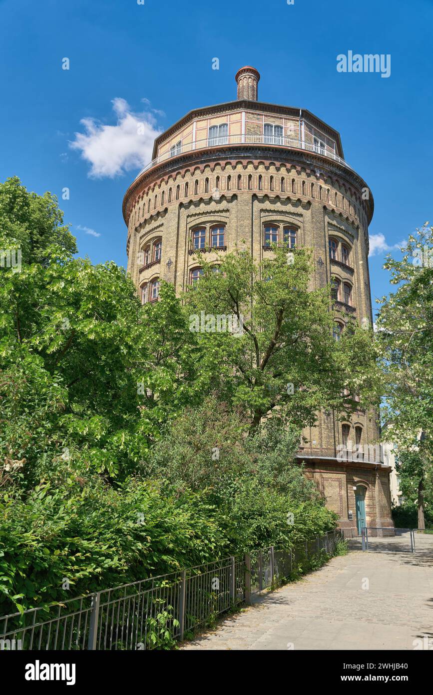 the oldest water tower, Wasserturm in the city of Berlin dating from ...