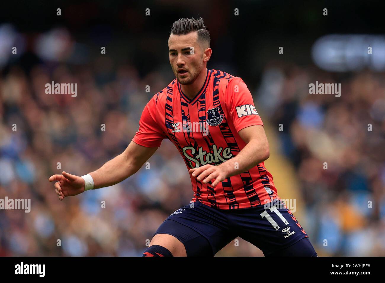 Jack Harrison of Everton during the Premier League match Manchester ...