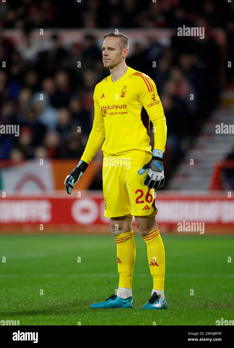 Nottingham Forest goalkeeper Matz Sels during the Premier League match ...