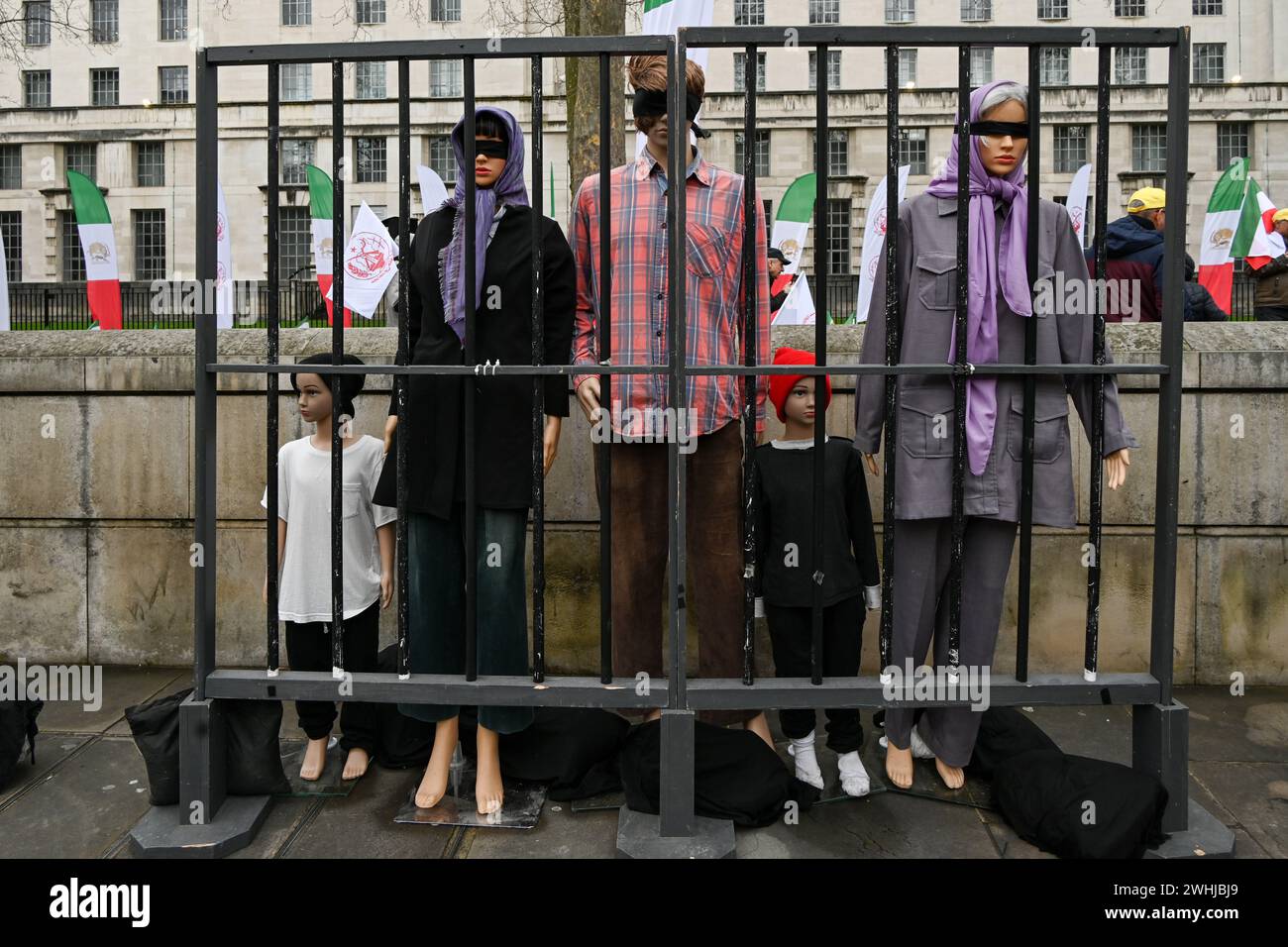 London, UK. 10th Feb, 2024. The Iranian community (AWYAF) held a ...