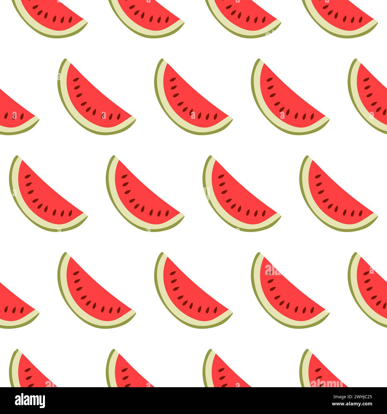 Seamless pattern with watermelon slices. Vector illustration Stock ...