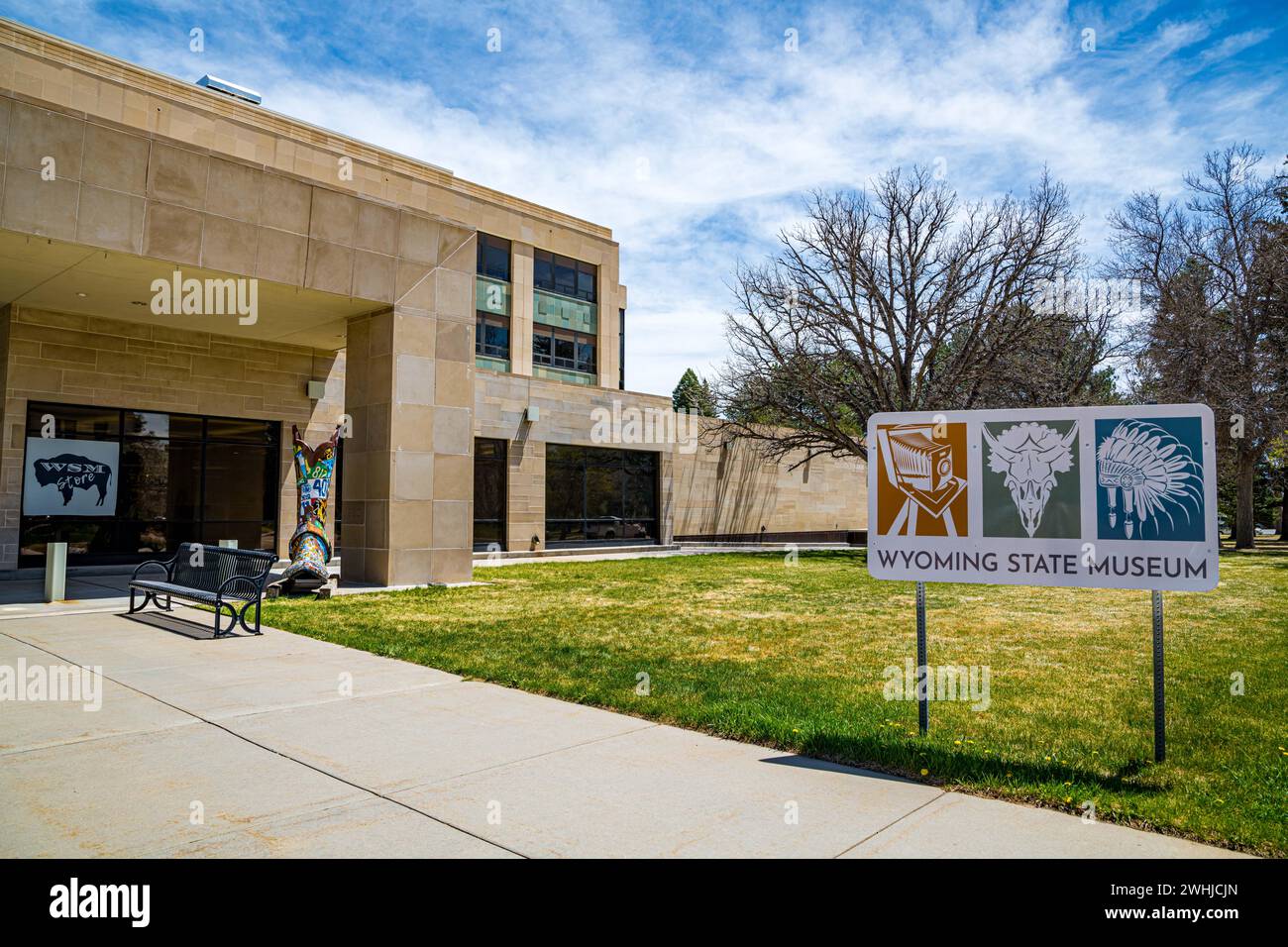 A history and cultural heritage museum in Cheyenne, Wyoming Stock Photo ...