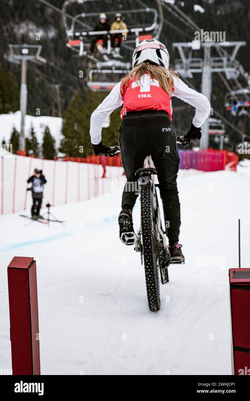Lisa BAUMANN of Switzerland, 3rd place in the Women Elite Super-G ...