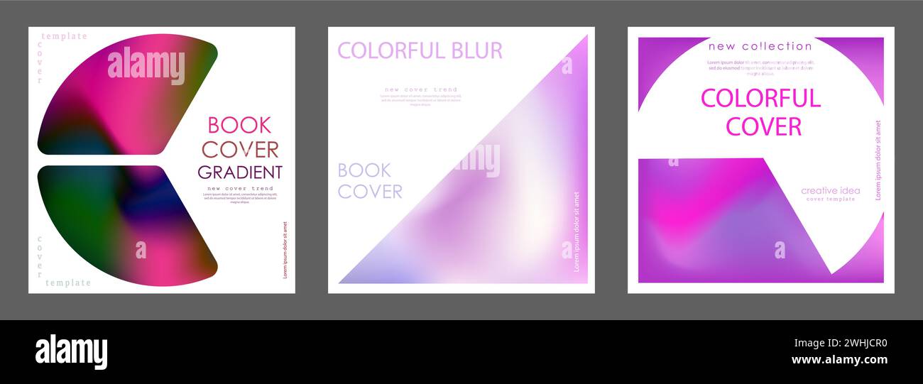 Colorful gradient. Template for the cover, poster, banner and print ...