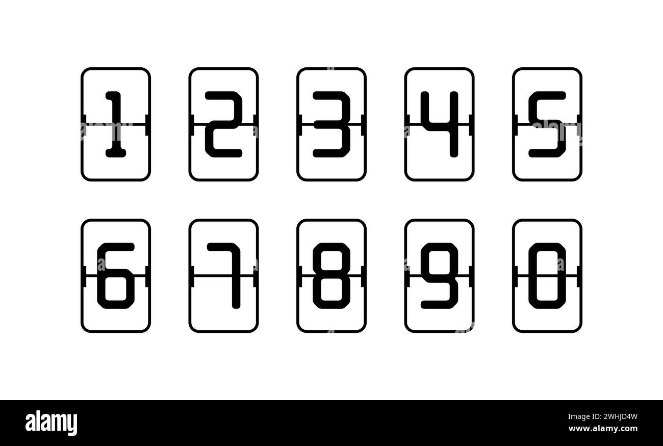 A set of numbers on the electronic scoreboard. A contour icon or ...