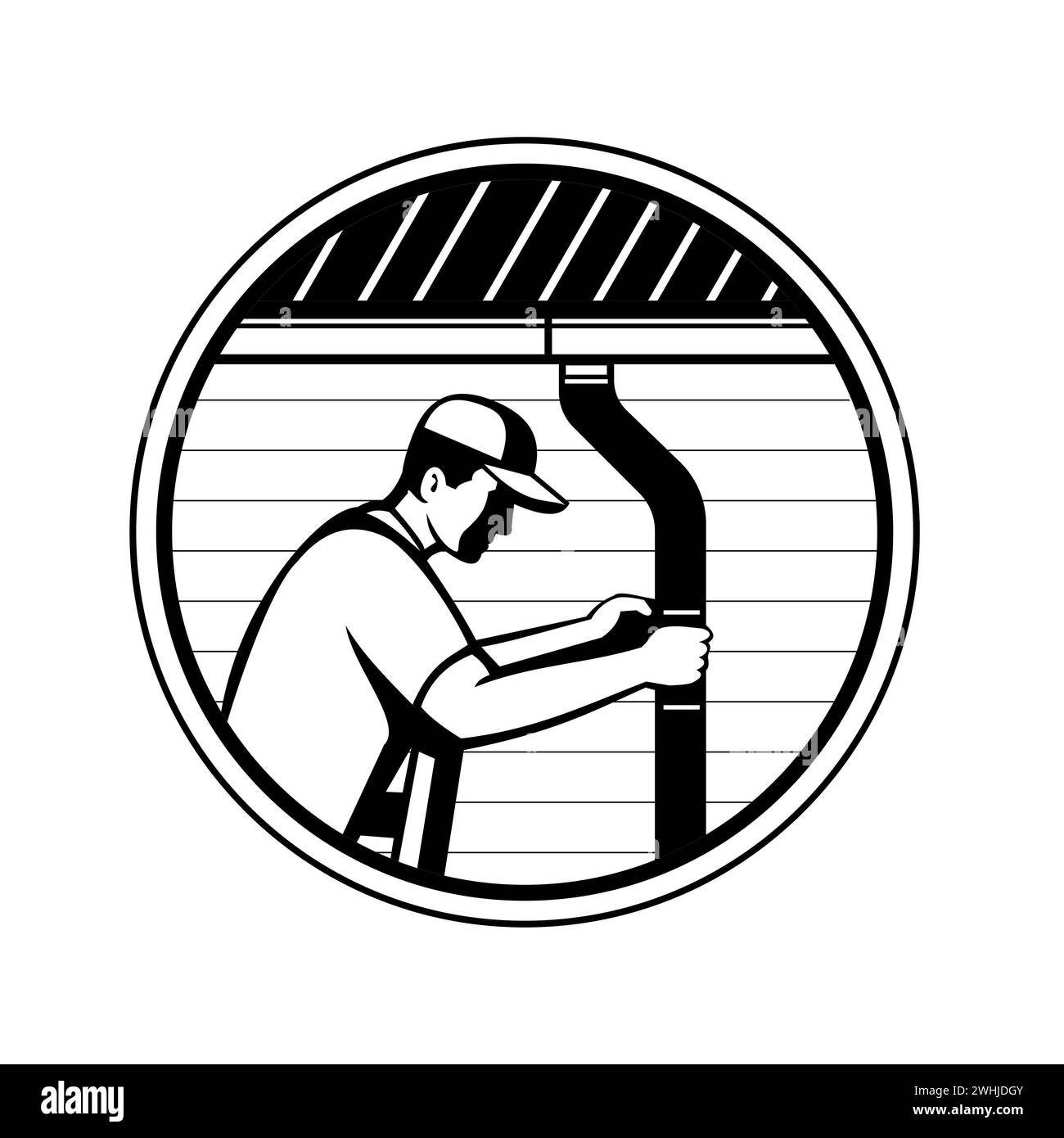 Black downpipes hi-res stock photography and images - Alamy