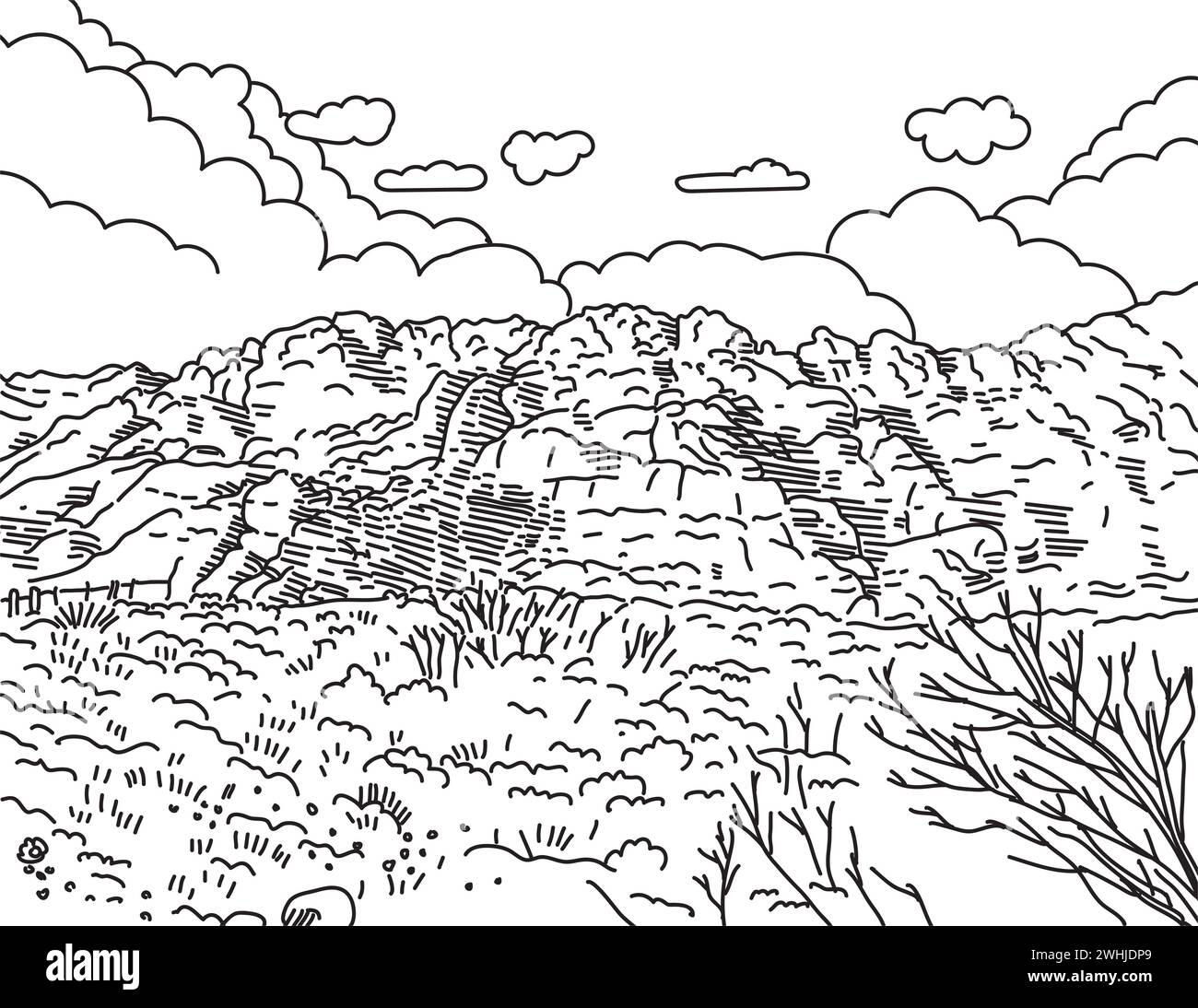 Red Rock Canyon National Conservation Area Clark County Nevada USA Mono ...