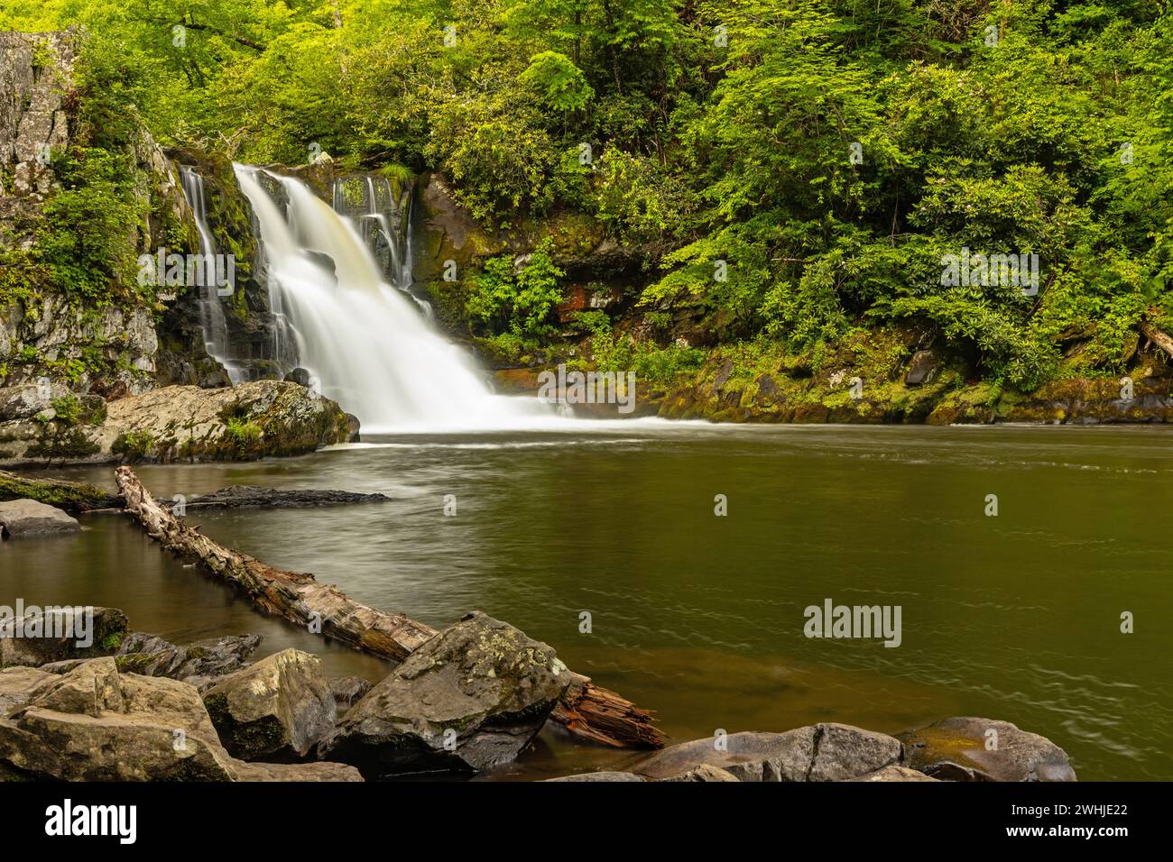 Abrams Falls in the Great Smoky Mountains National Park Stock Photo - Alamy