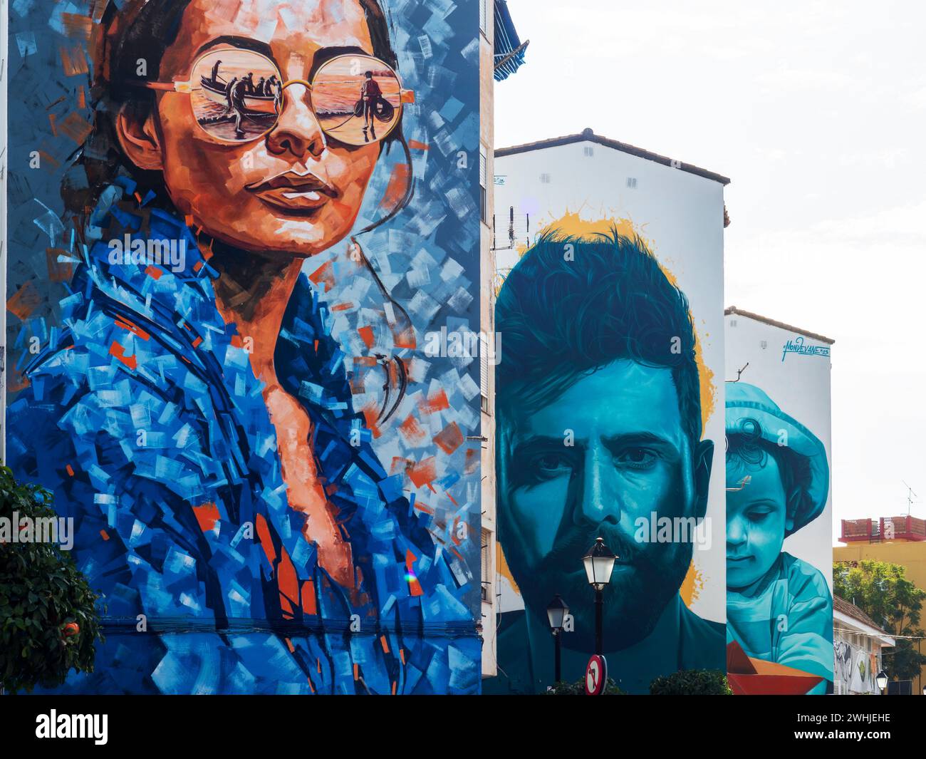 Fuengirola, Malaga, Spain. 02/06/2024. Graffiti murals in different ...