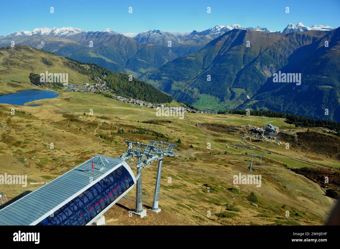 Swiss alps mountain view from Riederalp/Moosfluh | Die Bergbahnen ...