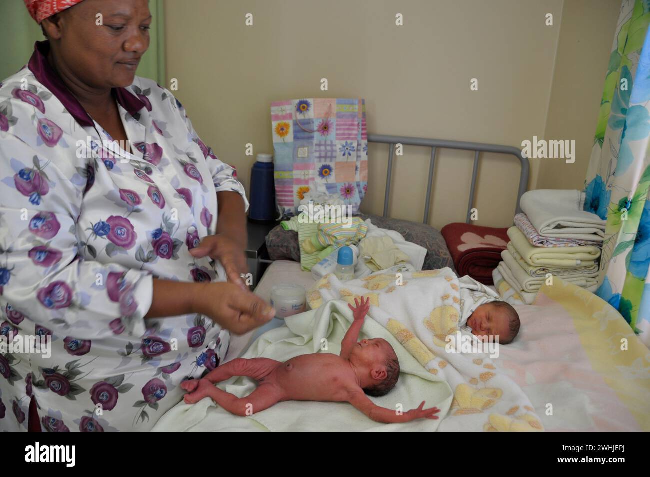 Newborn Identical Twins In The Hospital NICU Twins Have Identical