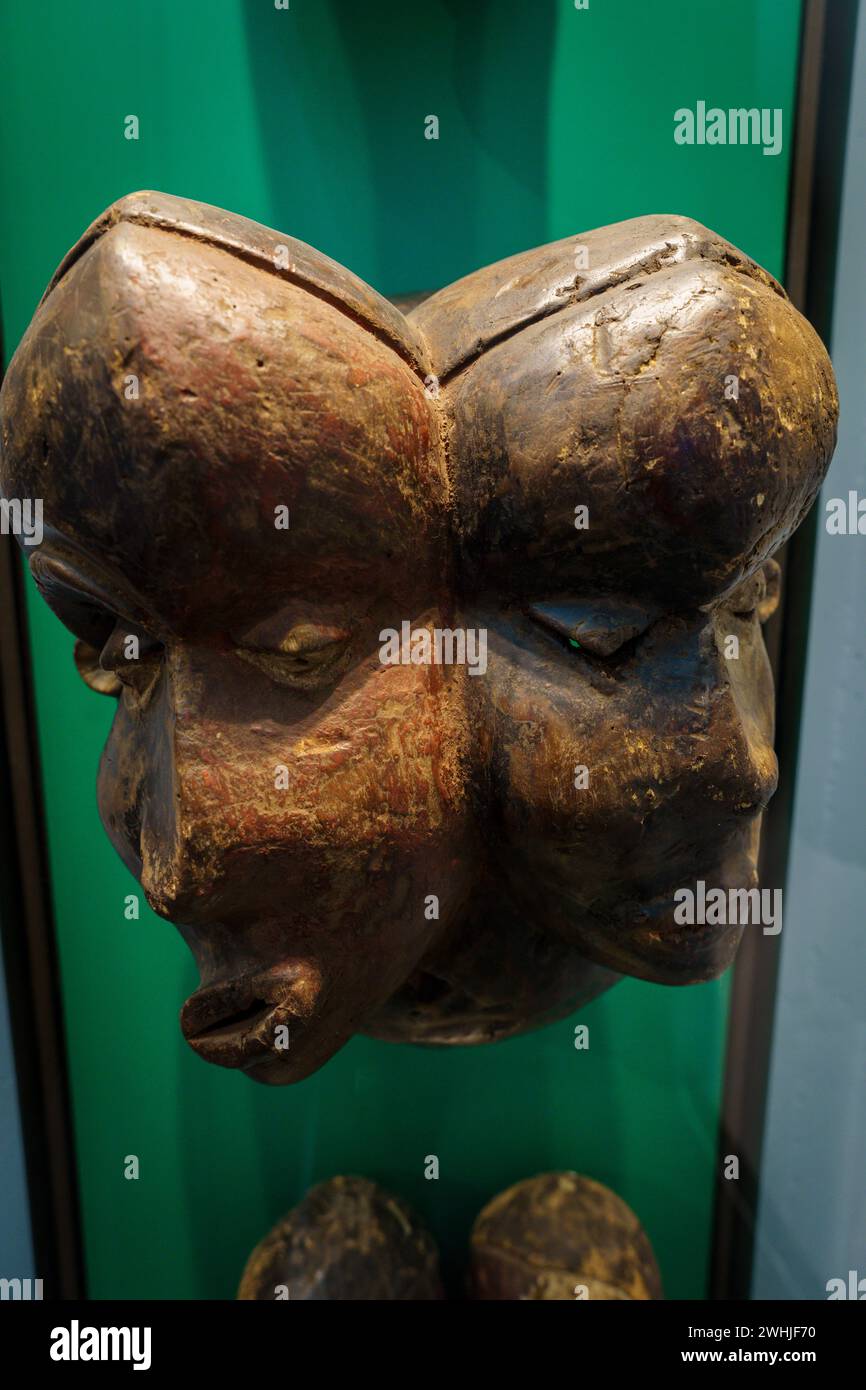 Double African sick mask Stock Photo - Alamy
