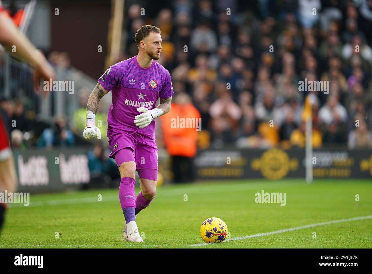 Wolverhampton, UK. 10th Feb, 2024. Mark Flekken of Brentford FC in ...