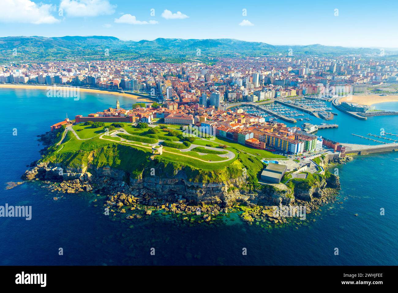 Gijon aerial hi-res stock photography and images - Alamy