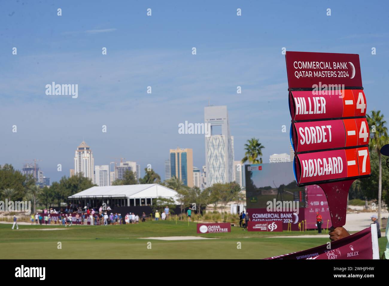 Crowd at the Commercial Bank Qatar Masters 2024 Stock Photo - Alamy