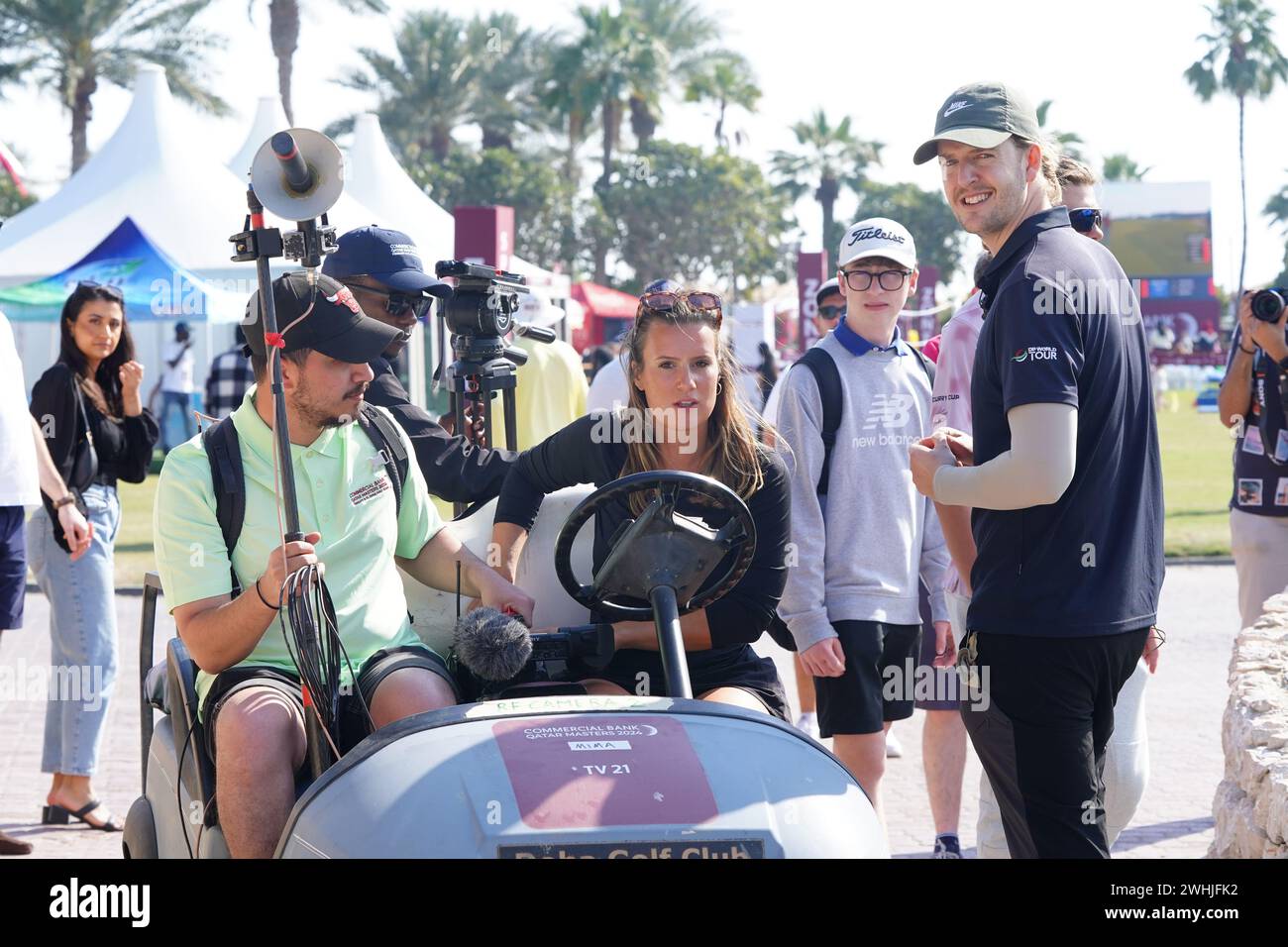Crowd at the Commercial Bank Qatar Masters 2024 Stock Photo - Alamy