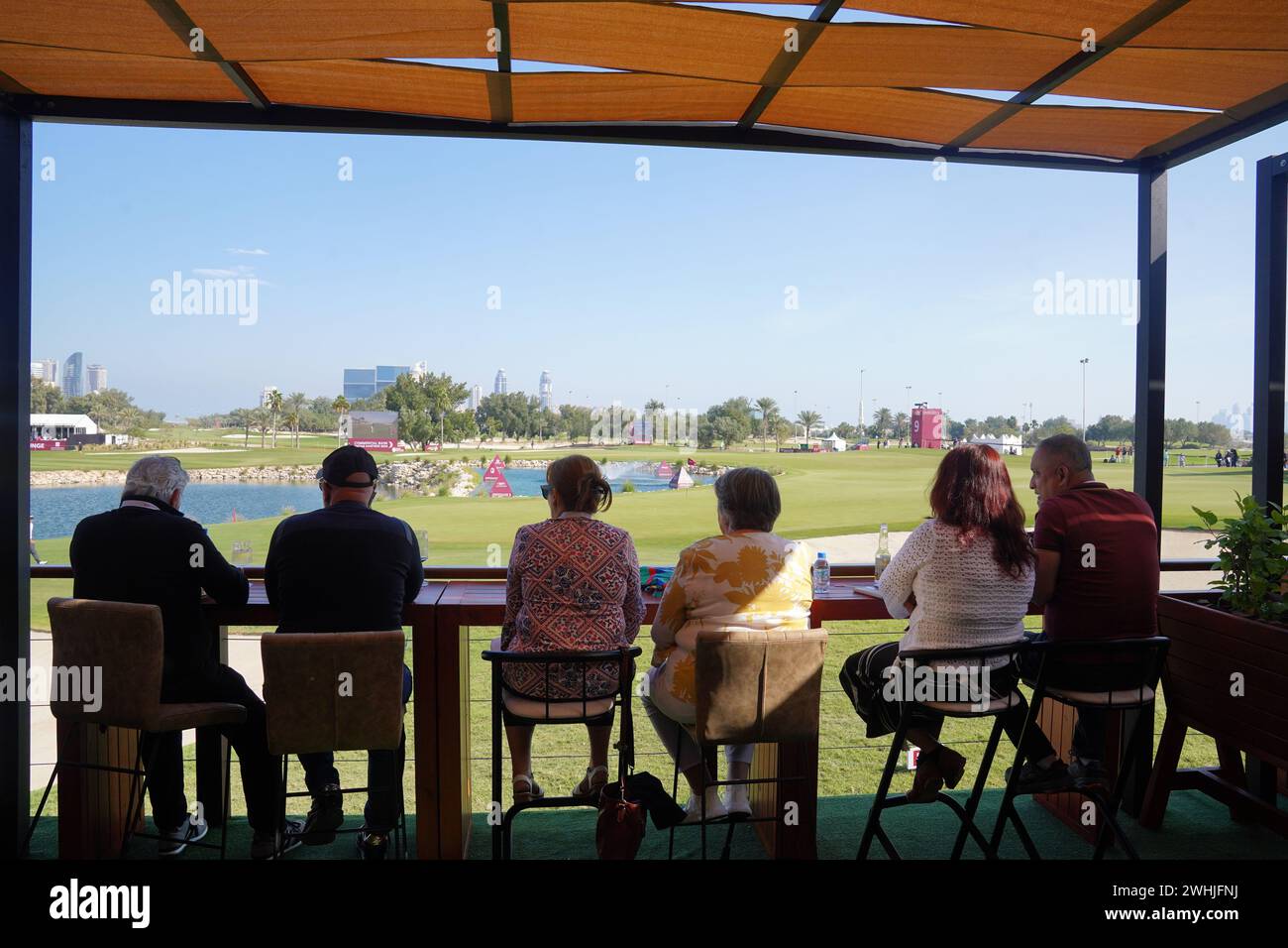 Crowd at the Commercial Bank Qatar Masters 2024 Stock Photo - Alamy