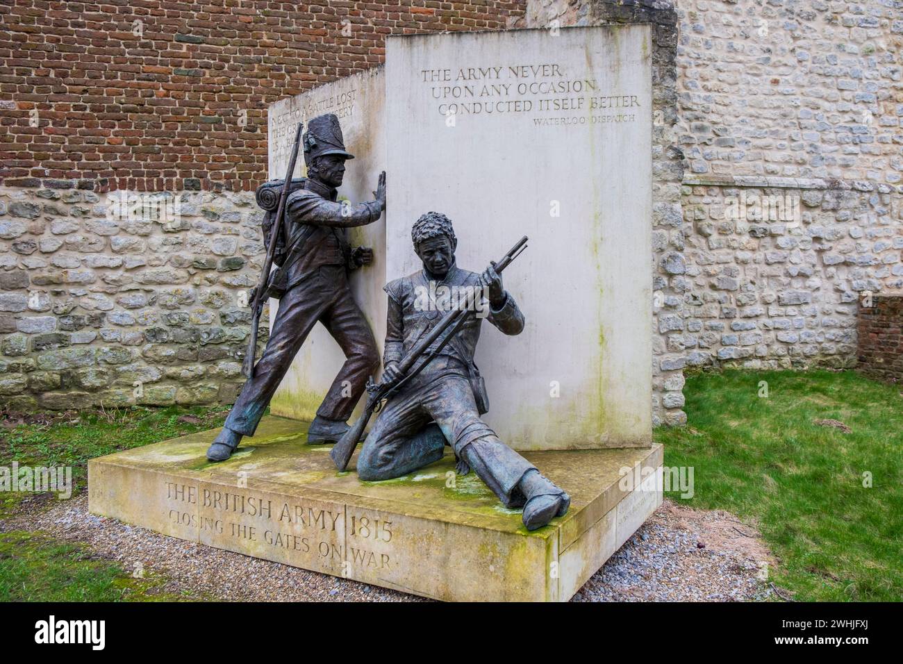 Memorial to the British soldiers who fought and died at the Battle of ...