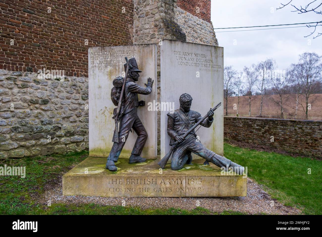 Memorial to the British soldiers who fought and died at the Battle of ...