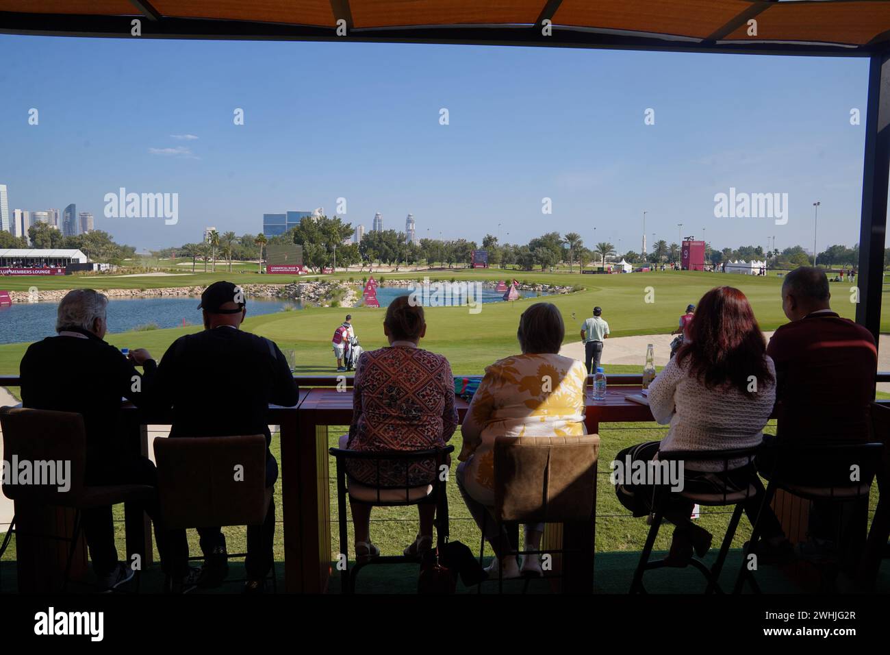 Crowd at the Commercial Bank Qatar Masters 2024 Stock Photo - Alamy